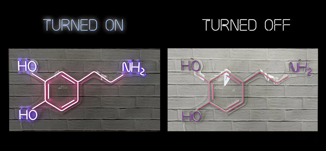 Dopamine Neon Sign, Dopamine Molecule Neon Sign Bedroom,dopamine Led ...