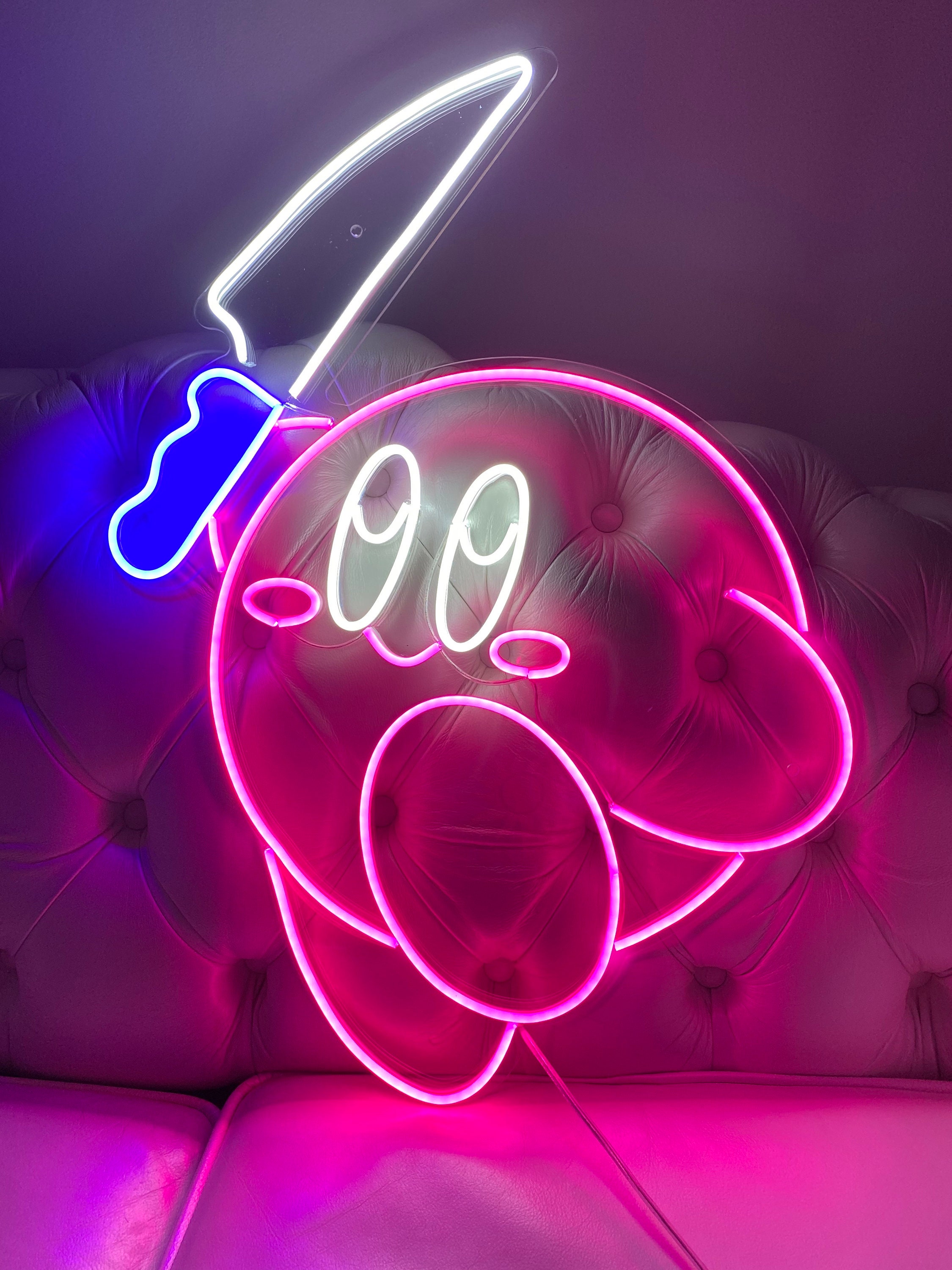 Kirby Neon Sign Led Kirby Sign Kirby Led Lamp Kirby - Etsy Canada