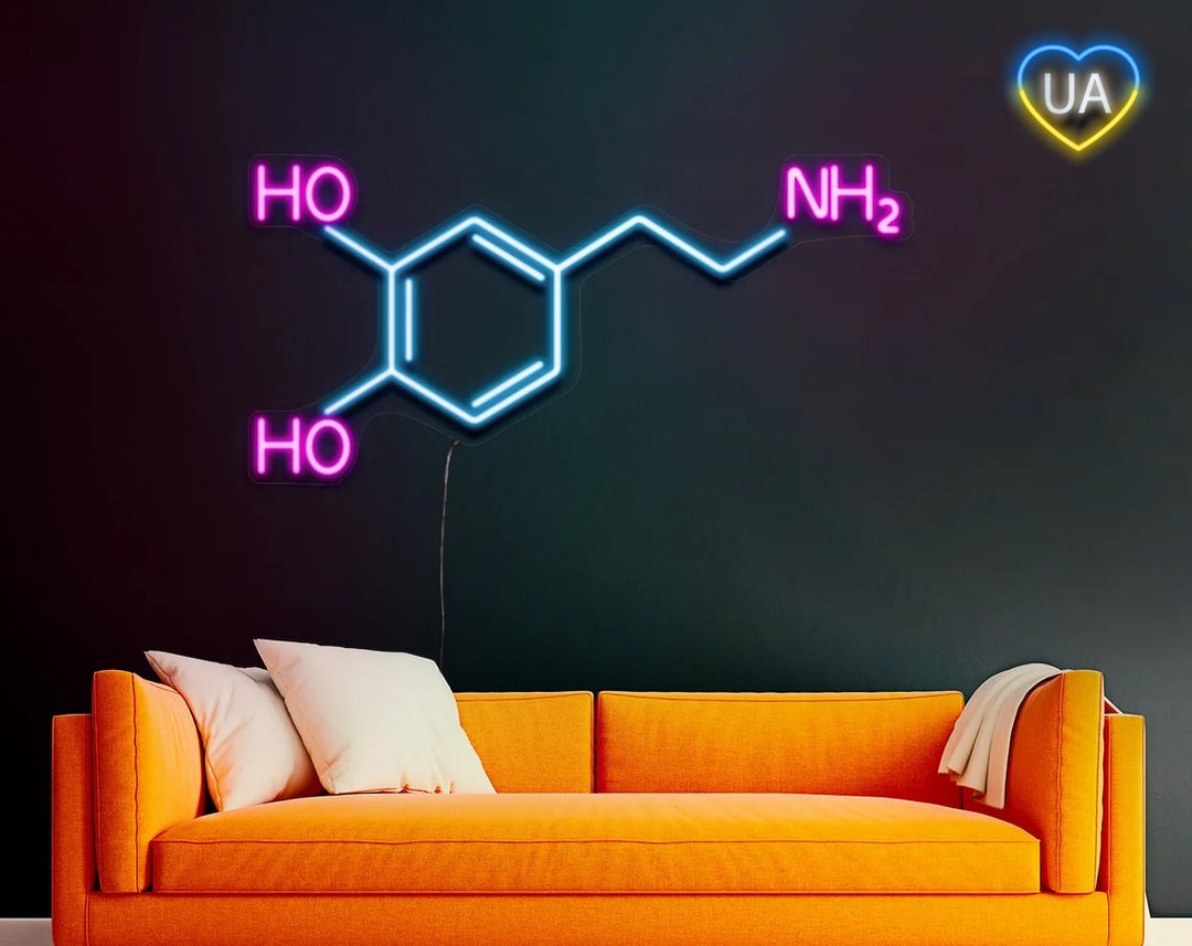 Dopamine Neon Sign, Dopamine Molecule Neon Sign Bedroom,dopamine Led ...