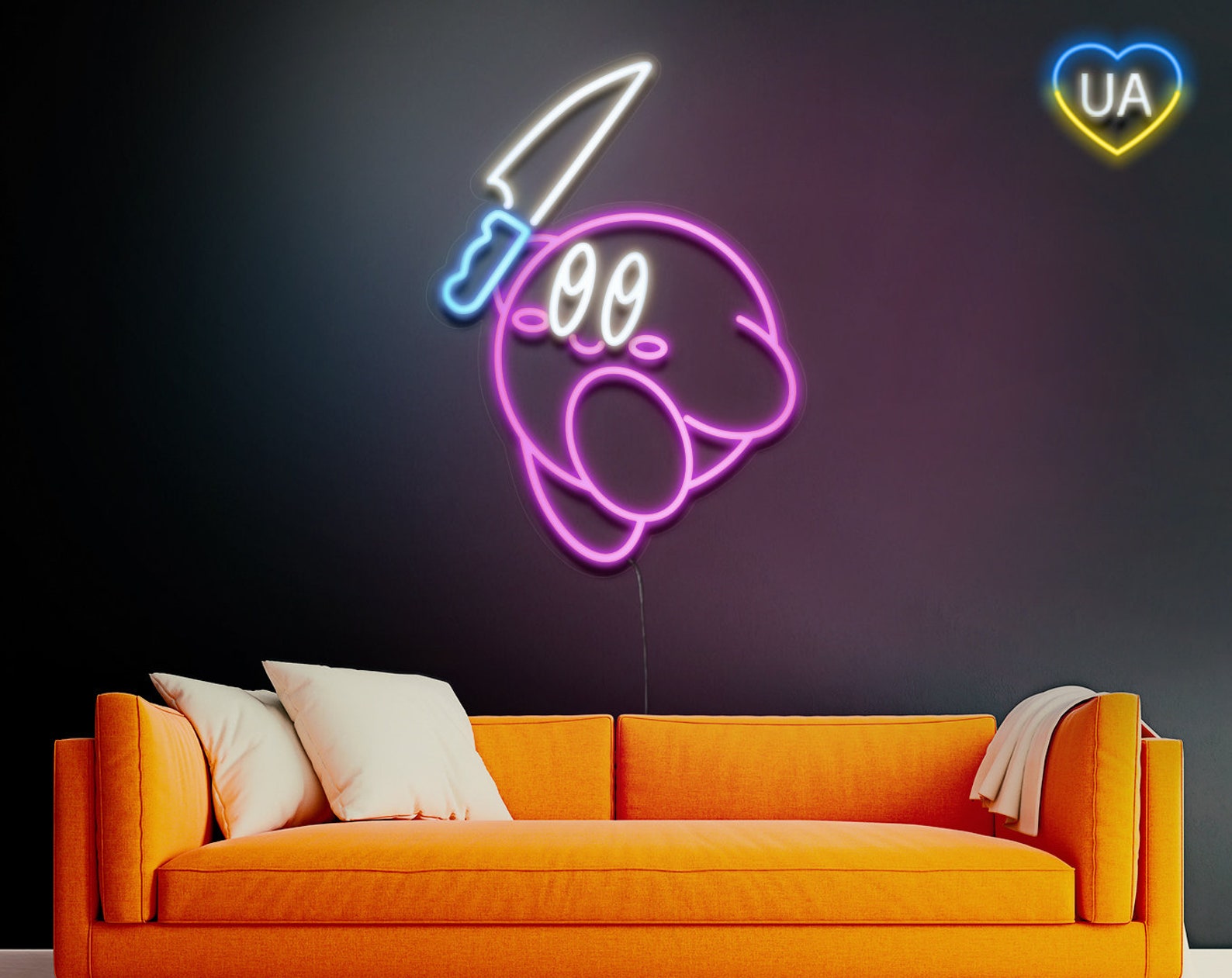 Kirby Neon Sign Led Kirby Sign Kirby Led Lamp Kirby - Etsy Canada