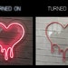 Dripping Heart Neon Sign Neon Sign Bedroom Heart Neon Light - Etsy