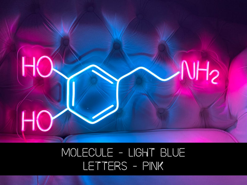Dopamine Neon Sign, Dopamine Molecule Neon Sign Bedroom,dopamine Led ...
