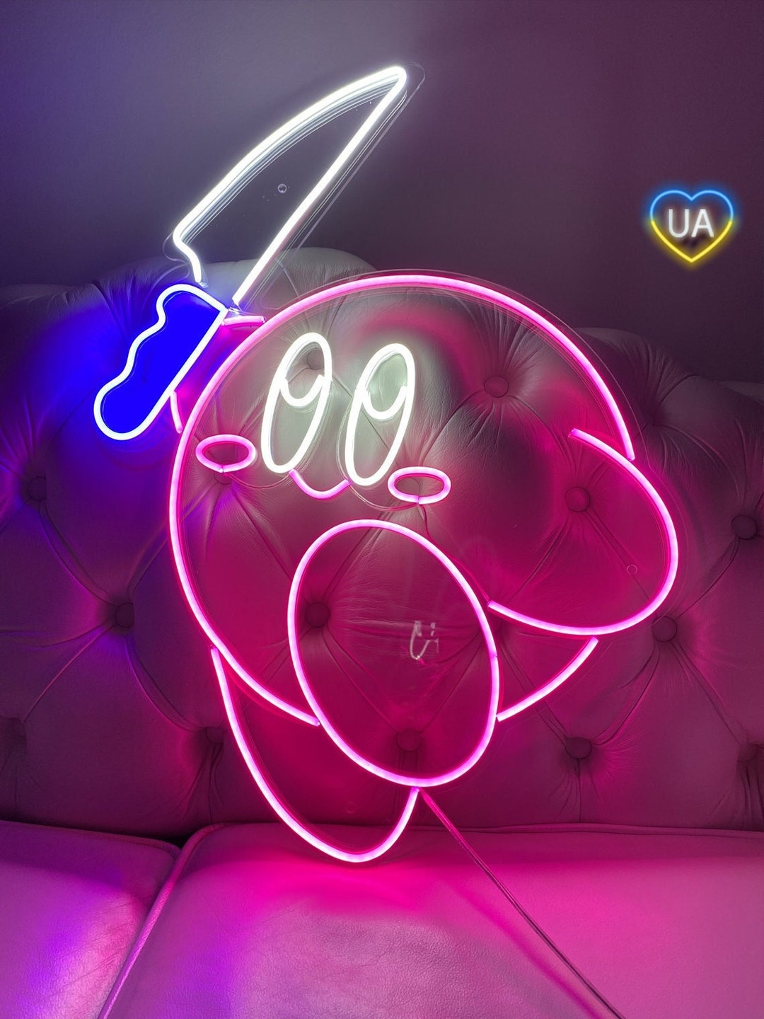 Señal de neón de Kirby, señal de Kirby Led, lámpara LED de Kirby ...
