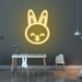 Bunny Neon Sign,neon Sign Bedroom Kids,personalized Bunny Art Nursery ...