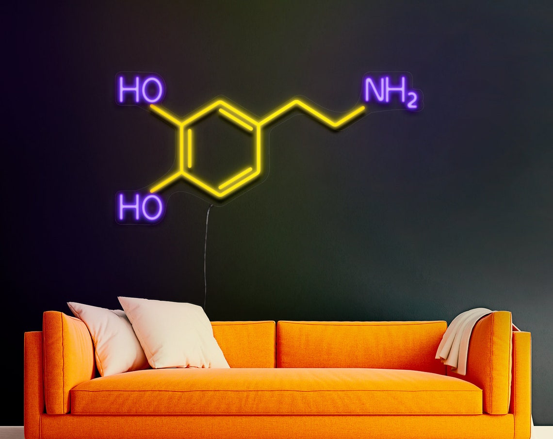 Dopamine Neon Sign, Dopamine Molecule Neon Sign Bedroom,dopamine Led ...