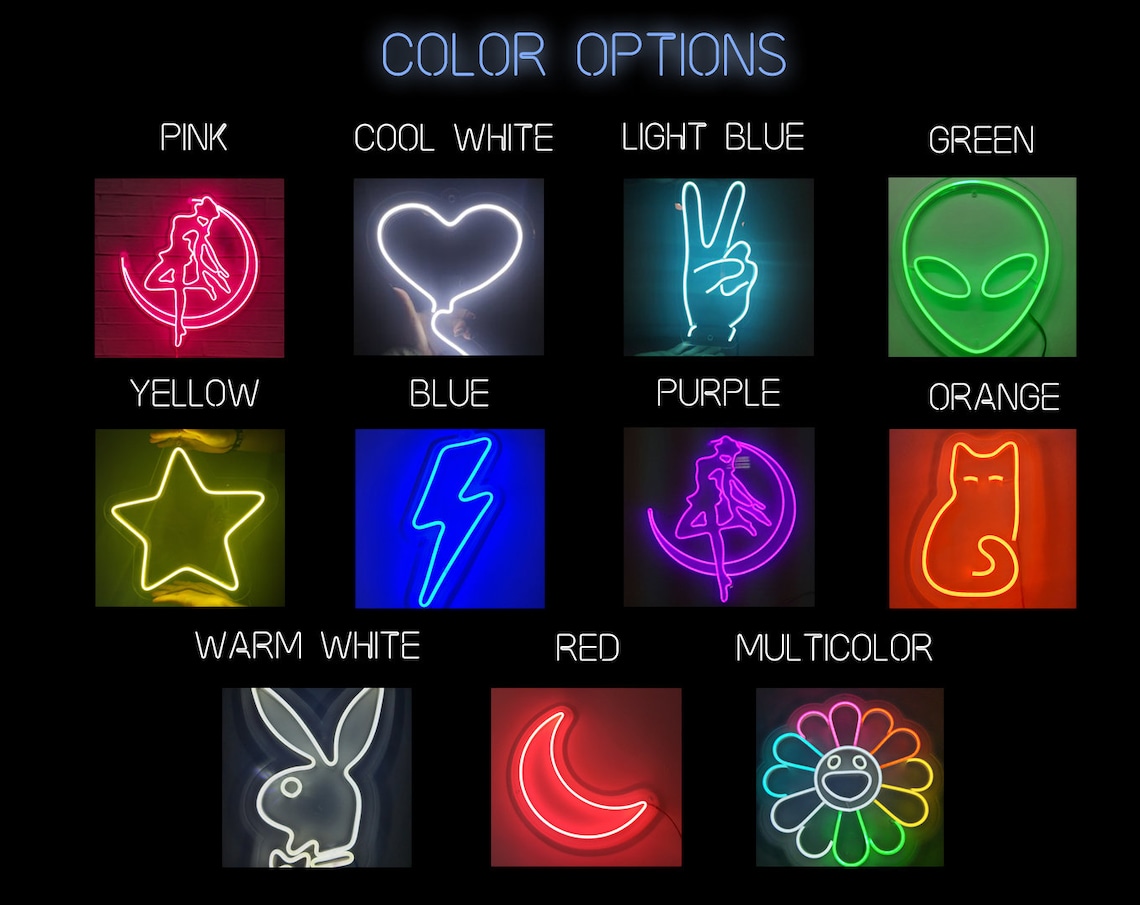 Bunny Neon Sign,neon Sign Bedroom Kids,personalized Bunny Art Nursery ...