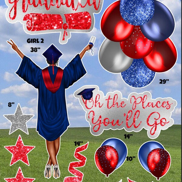 Blue Graduation Balloons - Etsy