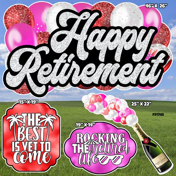 Retirement Yard Sign - Etsy