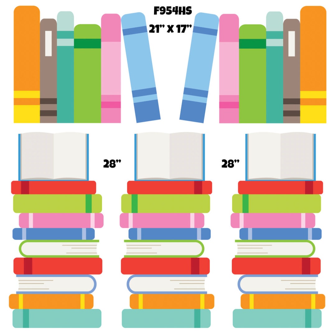 Book Stacks Flair High UV Resolution Yard Cards (F954HS) - Etsy