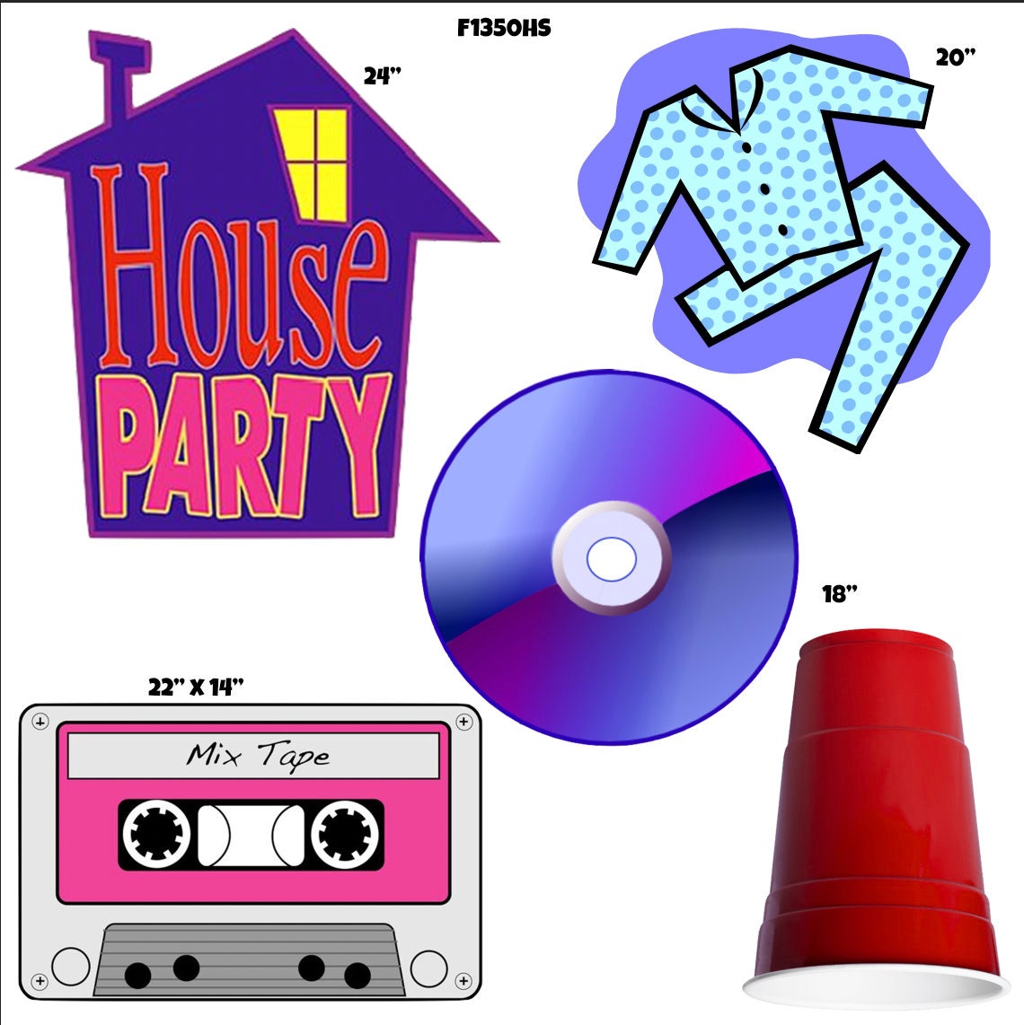 House Party Flair Yard Cards (F1350HS) - Etsy