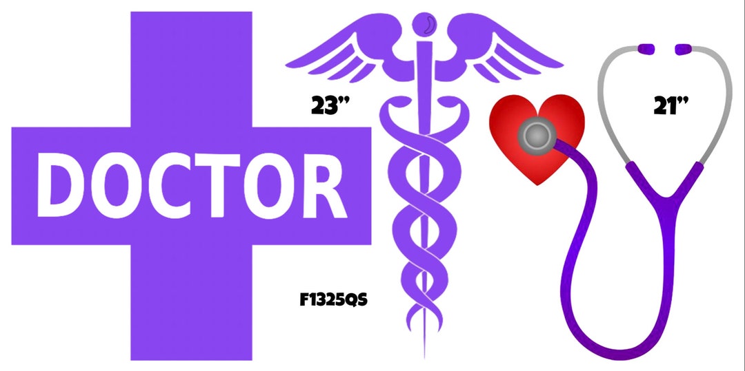 Purple Doctor Flair Signs Quarter Sheet Yard Cards - Etsy