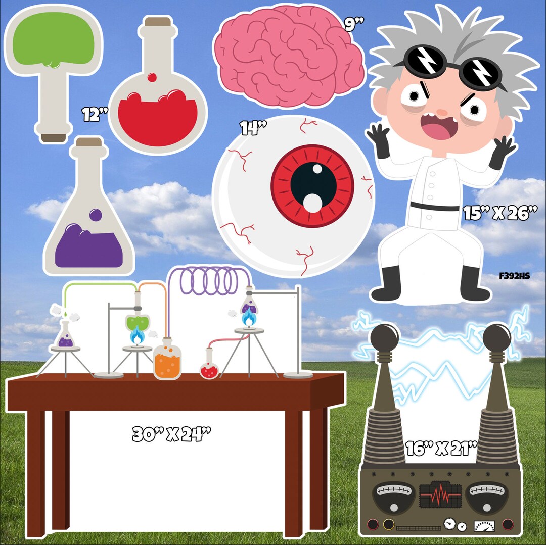 Mad Lab Scientist Yard Cards (F392HS) - Etsy