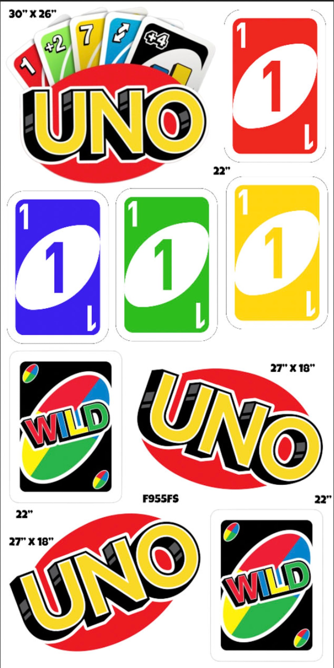 Uno, One Wild Cards Flair Yard Cards Options - Etsy