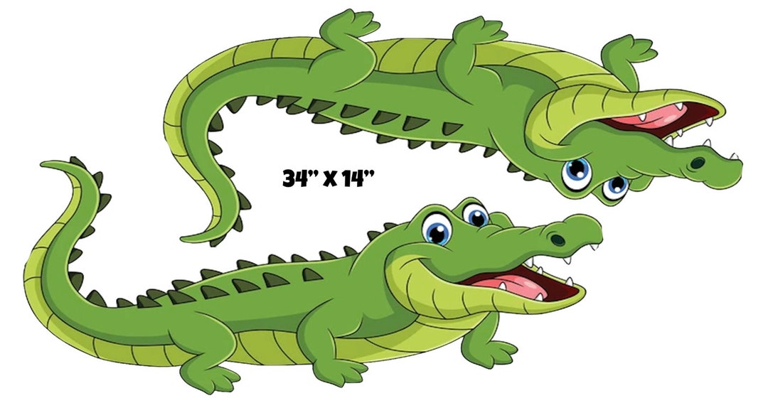2 Large Alligators Yard Cards - Etsy