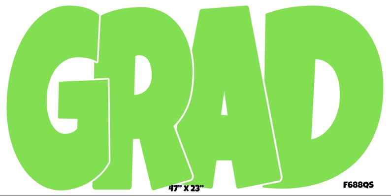 GRAD Sign Custom Quarter Sheet Yard Cards - Etsy