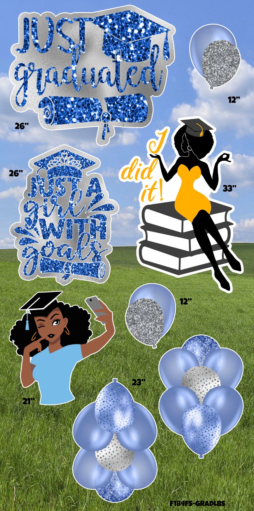 Graduation Flair Yard Cards | Etsy