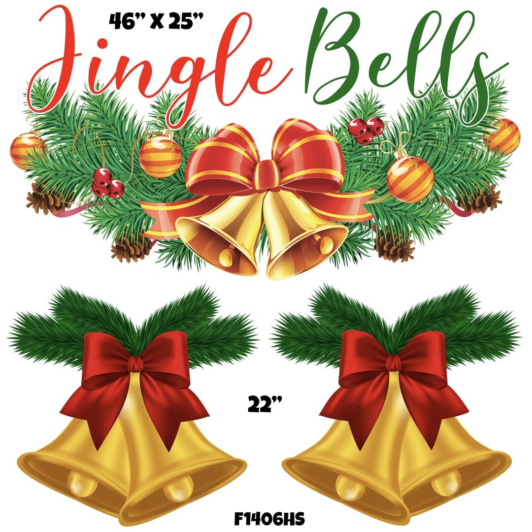 Jingle Bells Sign & Flair Yard Cards F1406HS - Etsy