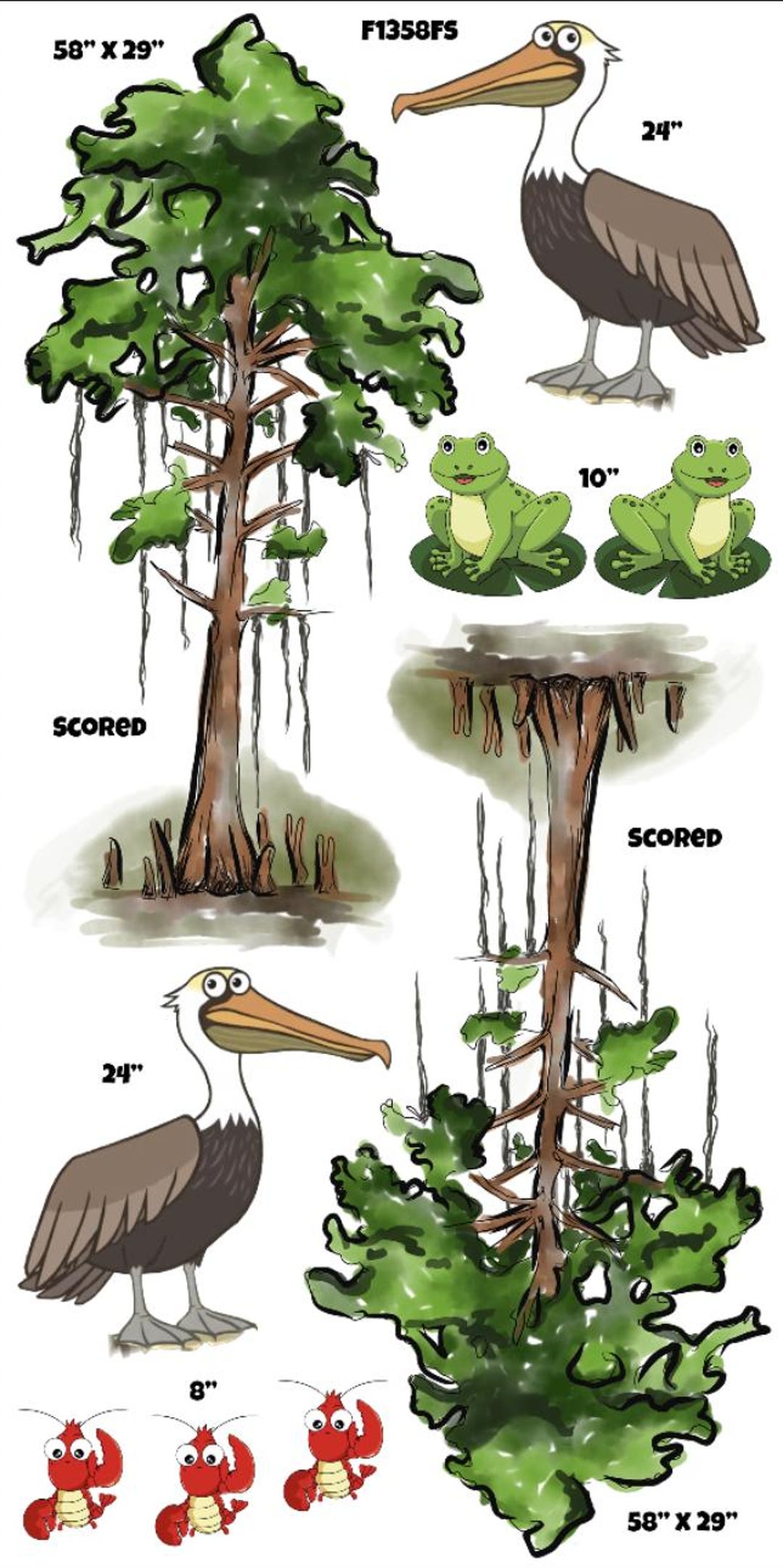 Louisiana Bayou Options Yard Cards - Etsy