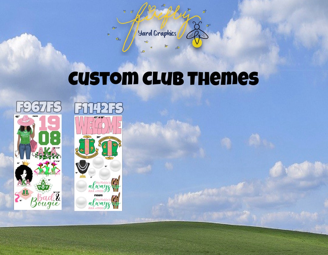 Custom Club Themes Full Sheet - Etsy