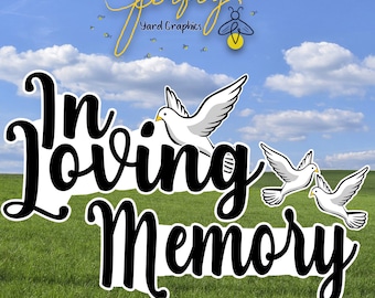 Yard Signs in Memory - Etsy