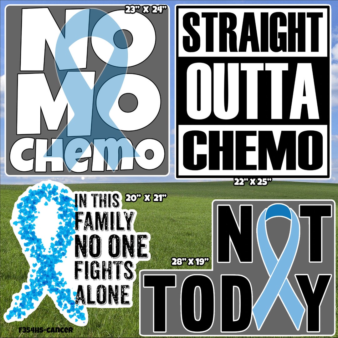 Cancer/chemo Fighter Flair/signs Yard Cards - Etsy