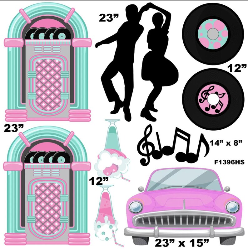 Vintage Retro Jukebox Flair (F1396HS) - Etsy