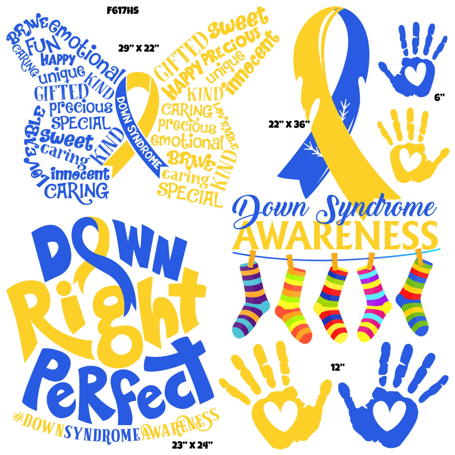 Down Syndrome Awareness Yard Cards (F615HS) - Etsy