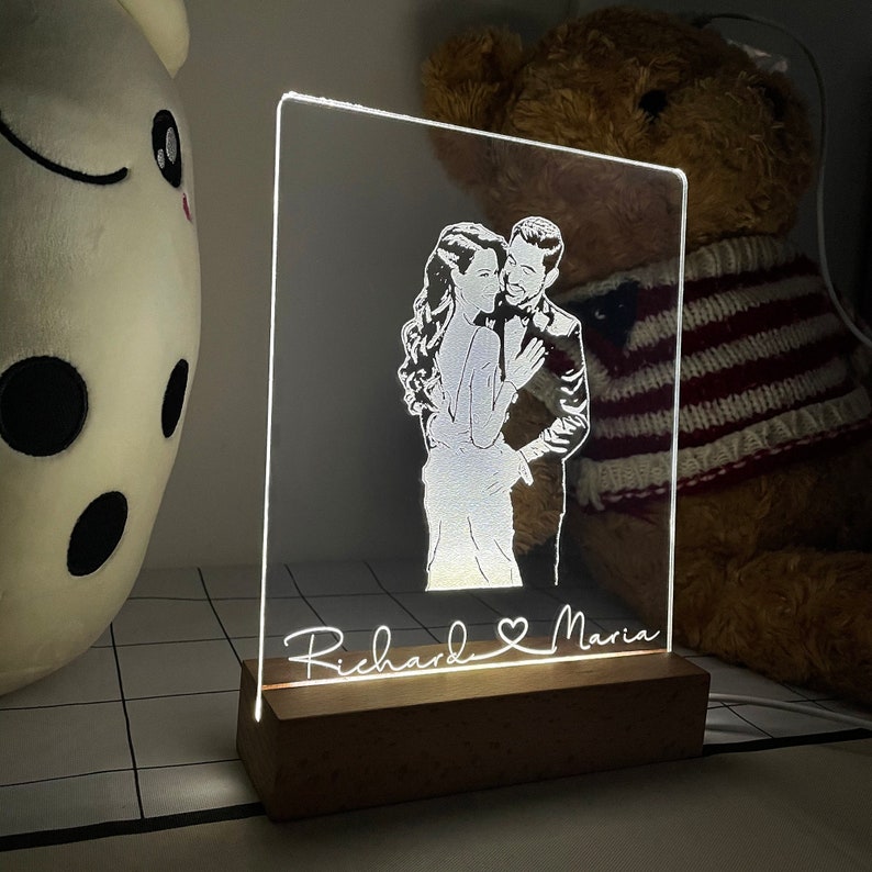 Personalized Photo 3D Lamp Custom Photo Desk Lamp Picture - Etsy