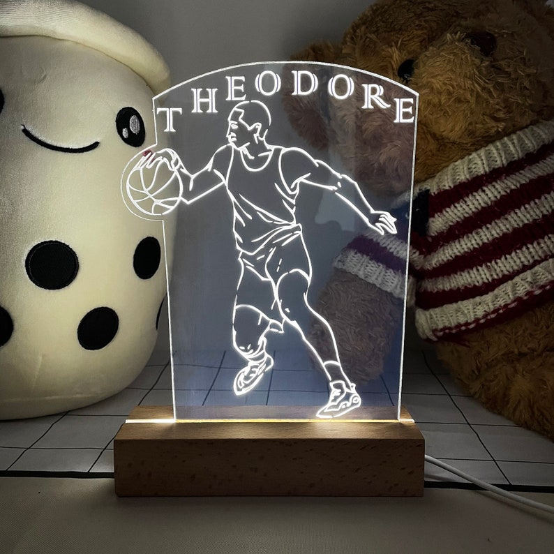 Personalized Basketball Night Lights Night Light Lamp Custom - Etsy