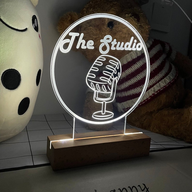 Personalized 3D Illusion Desk Lamps Custom Desk Lamp 3D - Etsy