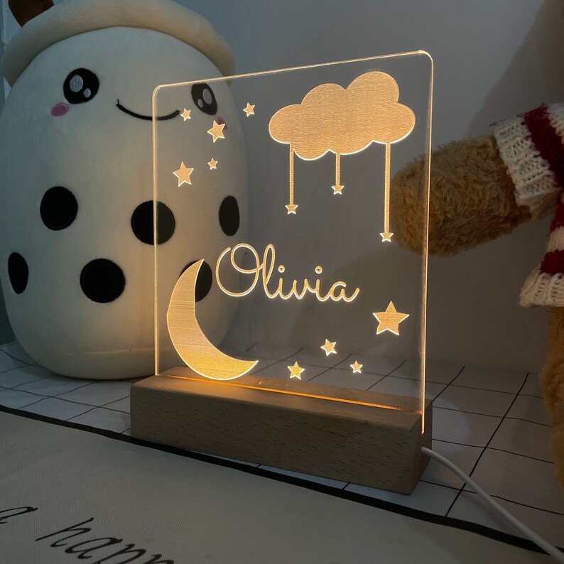 Personalized Night Light Table Lamp for Kids Night Lights - Etsy