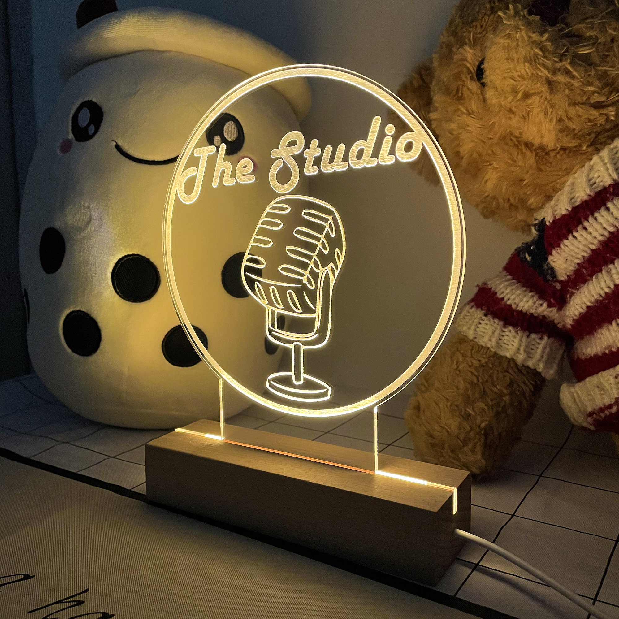 Personalized 3D Illusion Desk Lamps, Custom Desk Lamp , 3D Lamp Desk ...