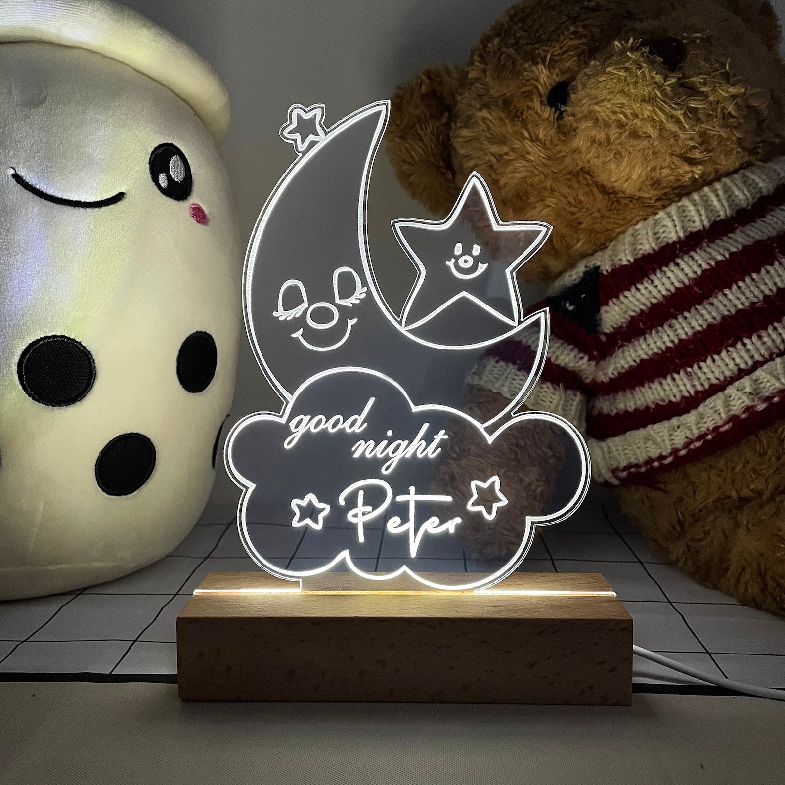 Personalized Night Lights Night Light Lamp Custom Night - Etsy