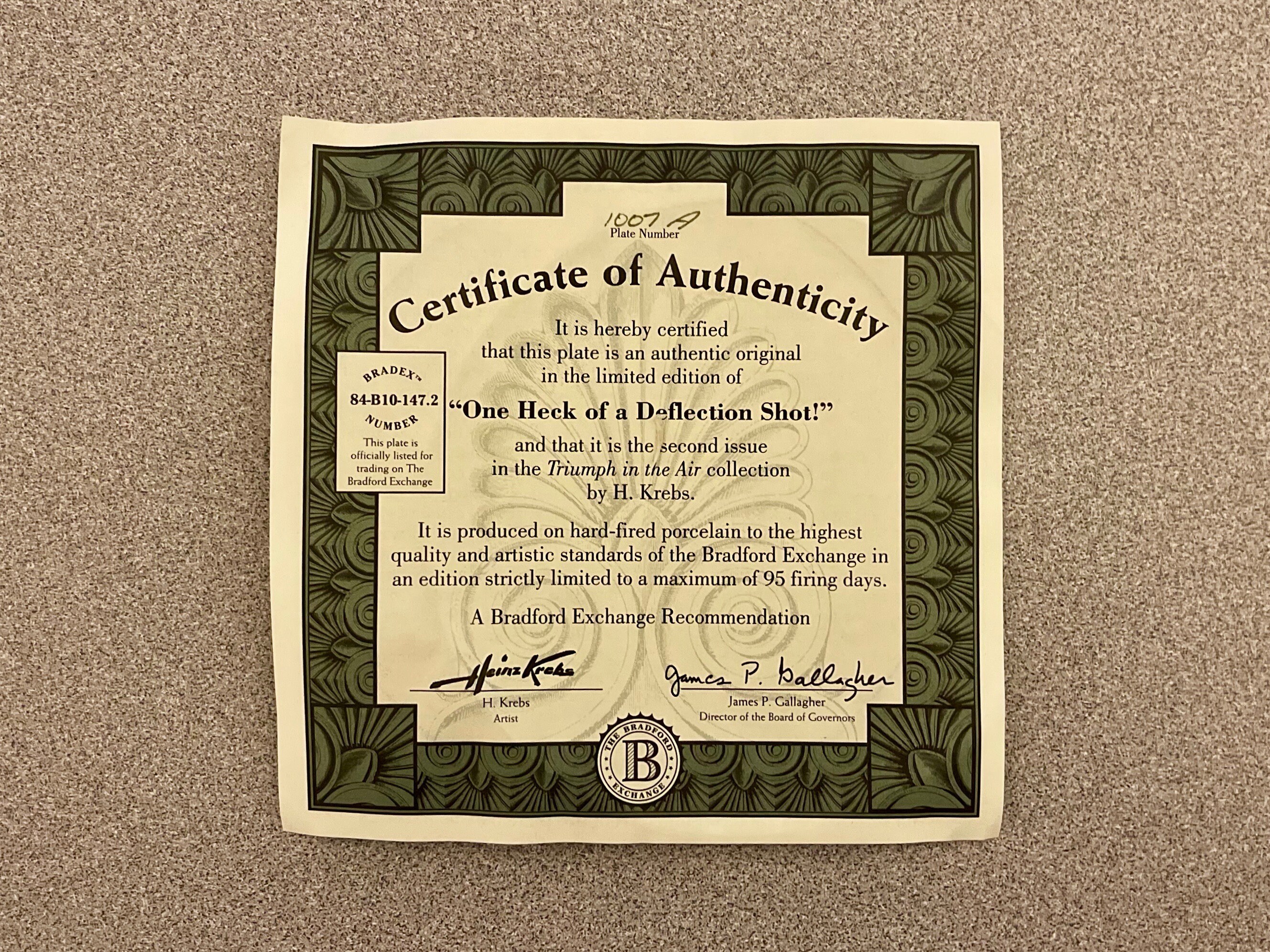 One Heck of a Deflection Shot Triumph in the Air Heinz Krebs Bradford ...