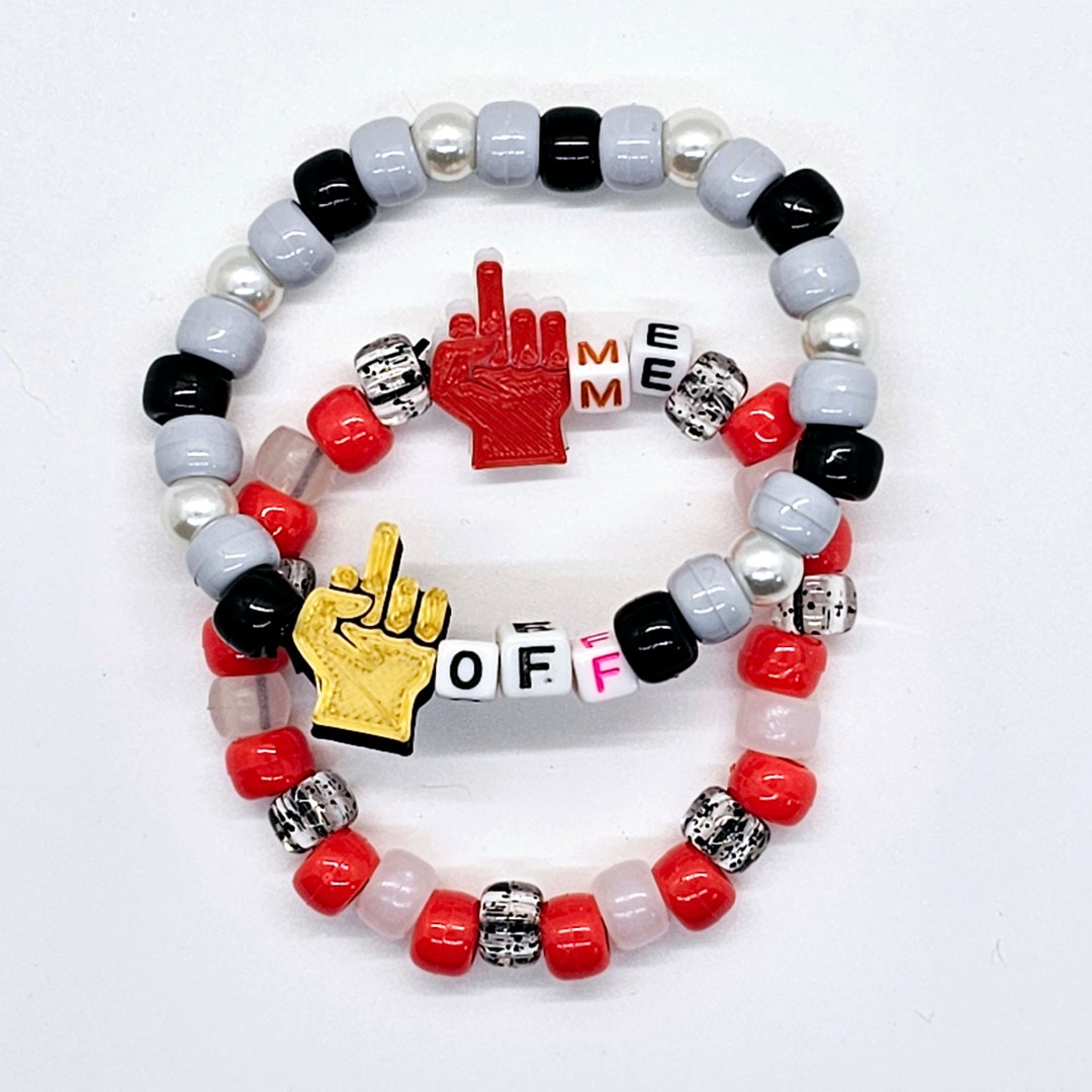 10 Middle Finger Kandi Beads/charms - Etsy