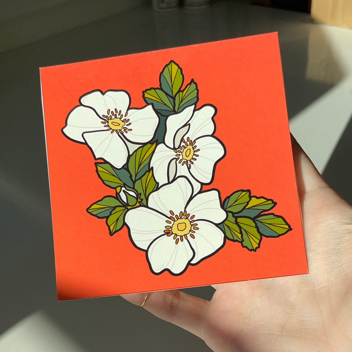 Cherokee Rose Print White Rose Art Georgia State Flowers - Etsy