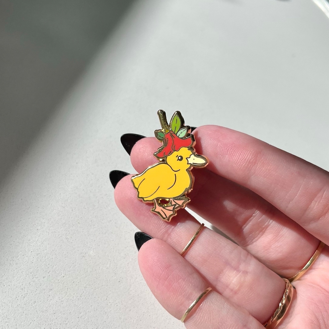 Duckling Enamel Pin Badge, Yellow Duck Hard Enamel Pin, Lapel Pin ...