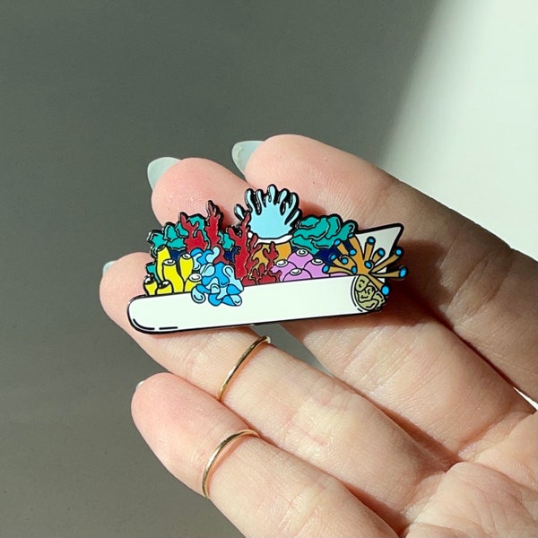 Coral Pin - Etsy
