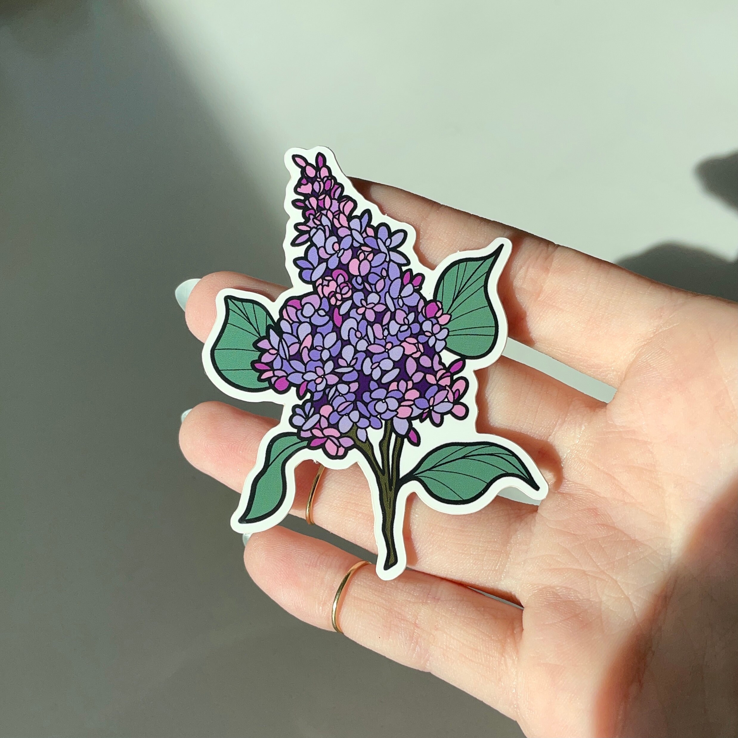 Purple Lilac Sticker Waterproof Sticker | Etsy Purple Lilac Sticker Waterproof Sticker | Etsy