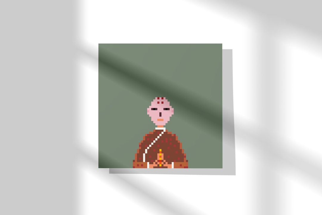 Square Poster | Portrait | Pixel Art | ORIENTAL ROCK #3 | Oriental ...