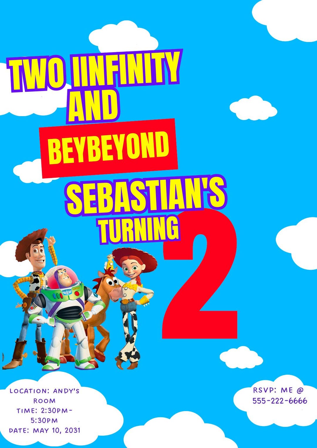 Editable Toy Story Birthday Invitations - Etsy