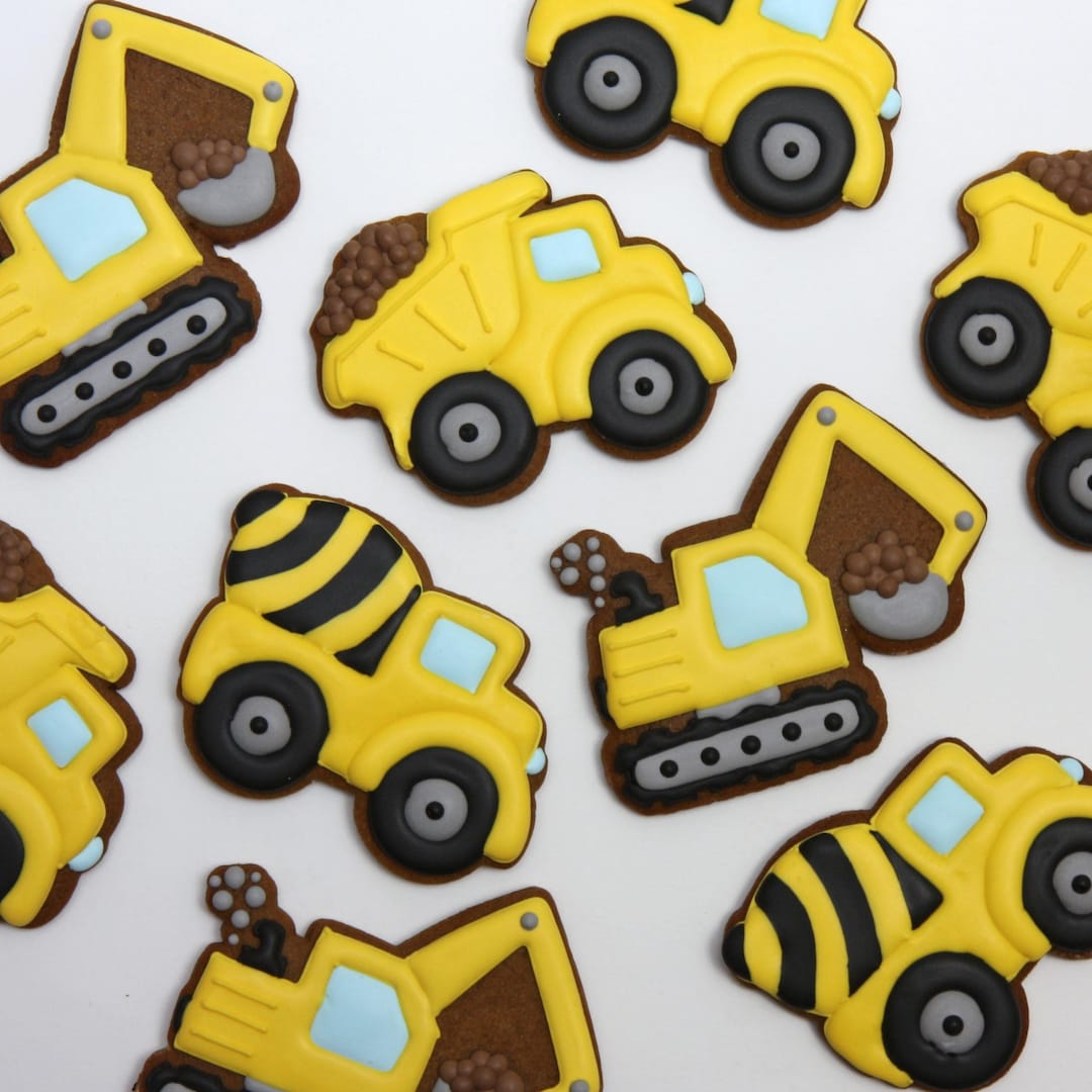 Construction Iced Biscuits - Etsy