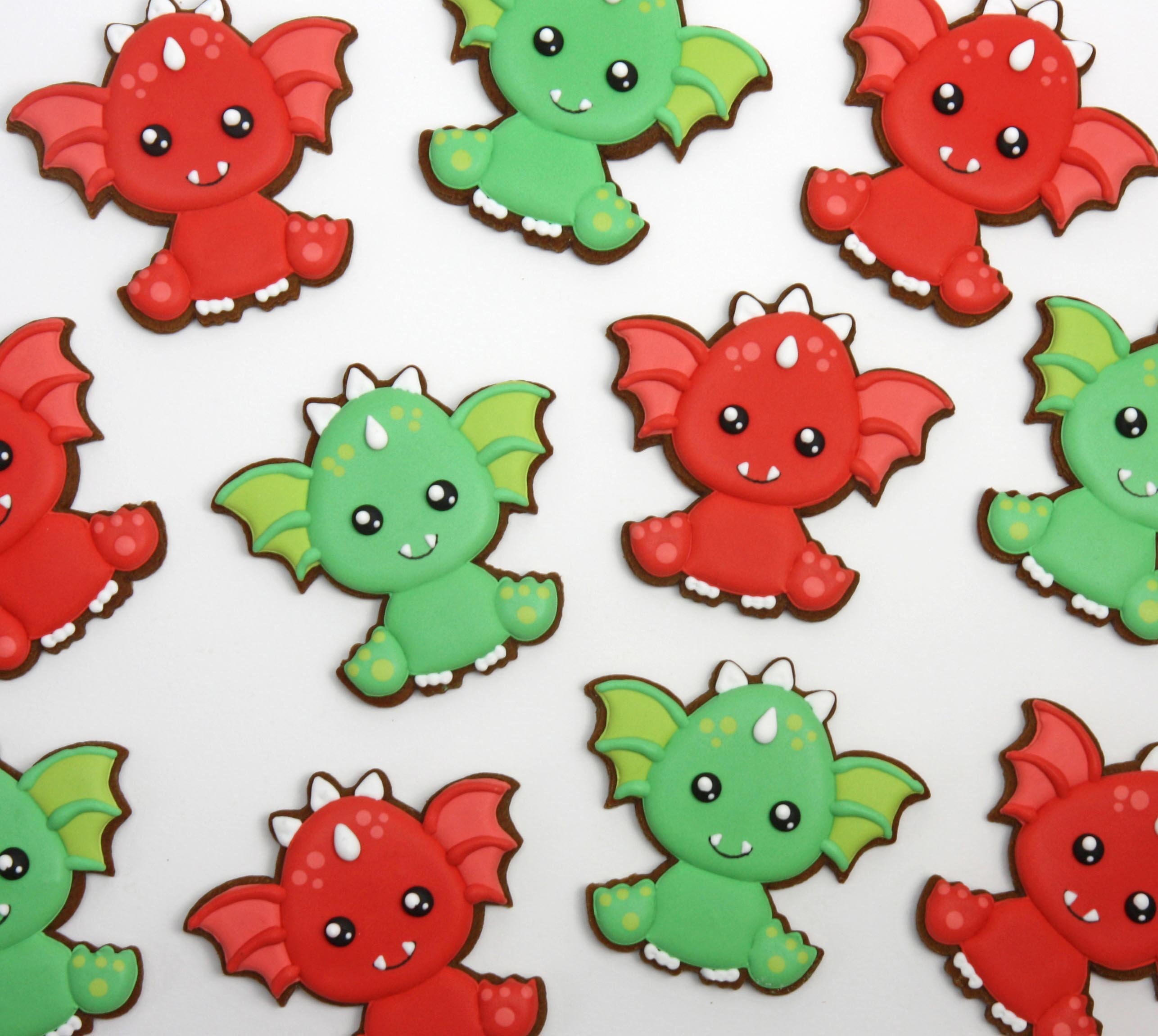 Dragon Iced Biscuits - Etsy