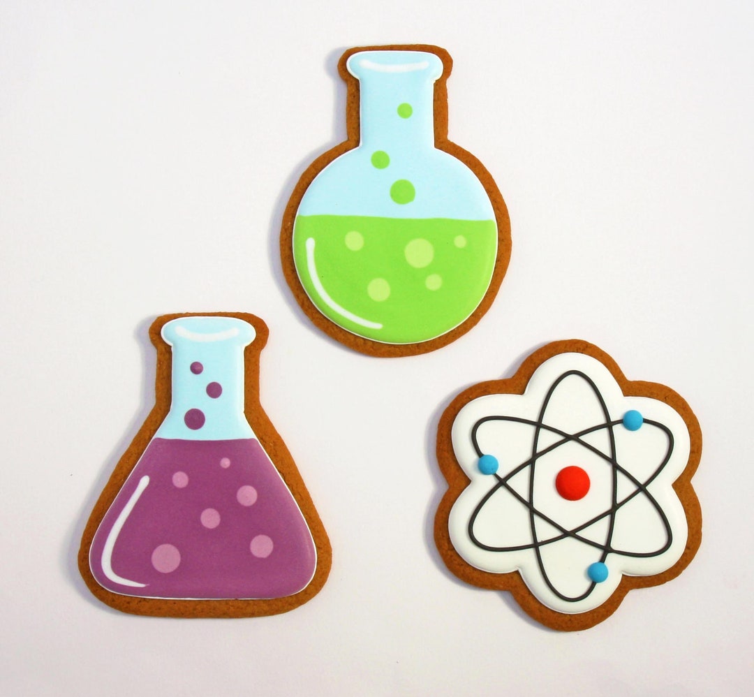 Science Themed Iced Biscuits - Etsy