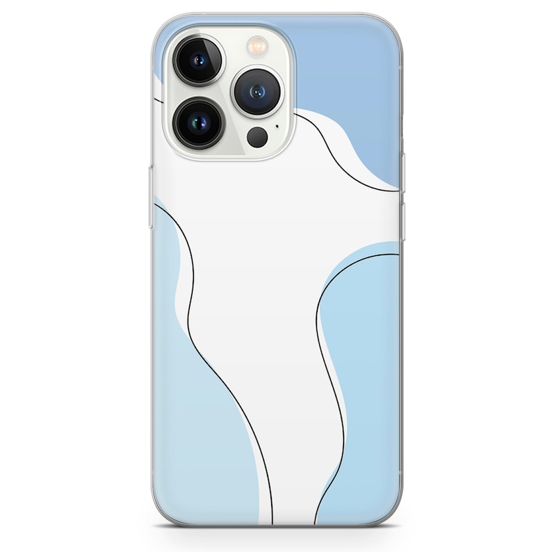 Cute Aesthetic Phone Case Blue Pastel Cover for Iphone 14pro - Etsy