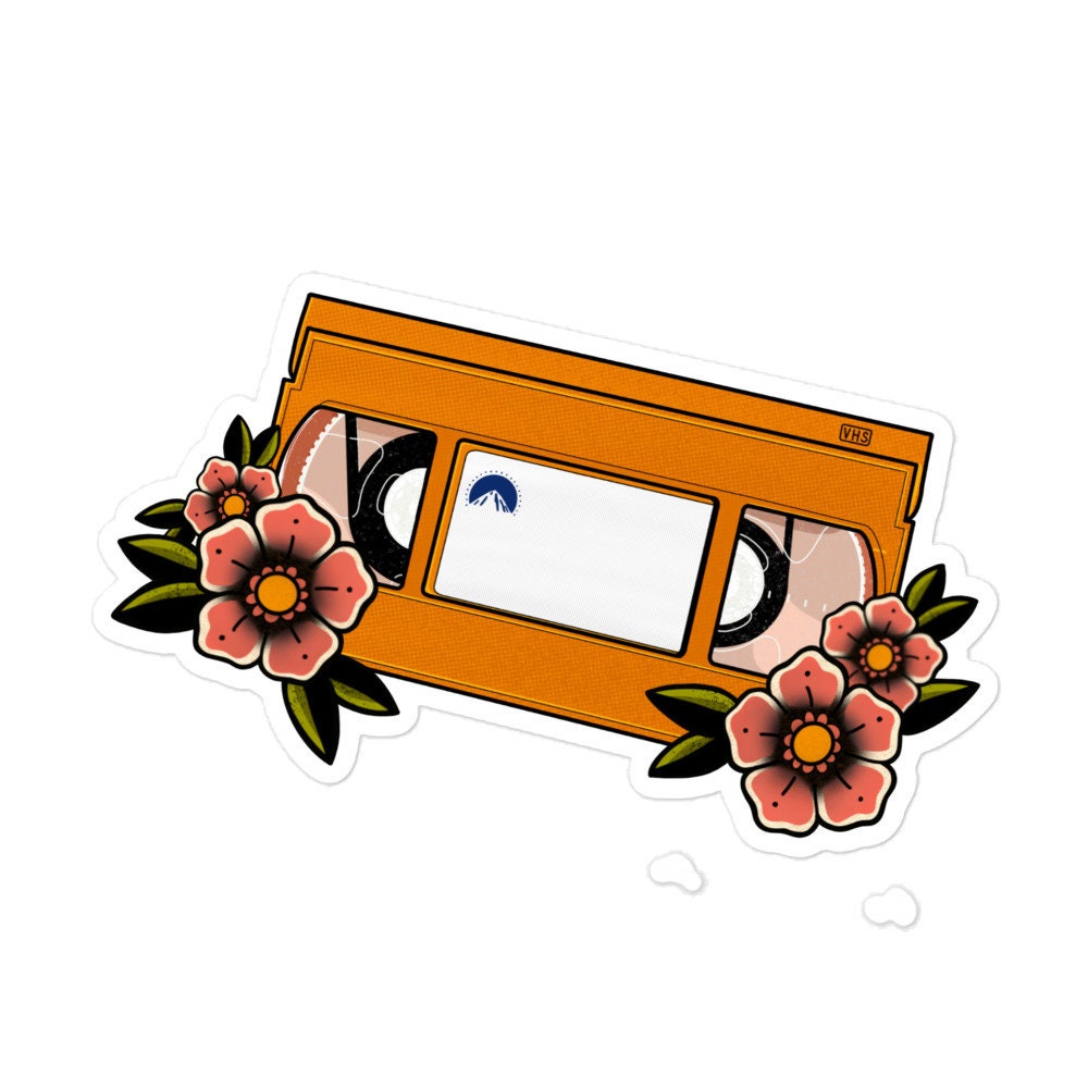 VHS American Traditional Old School Tape Sticker Be Kind - Etsy