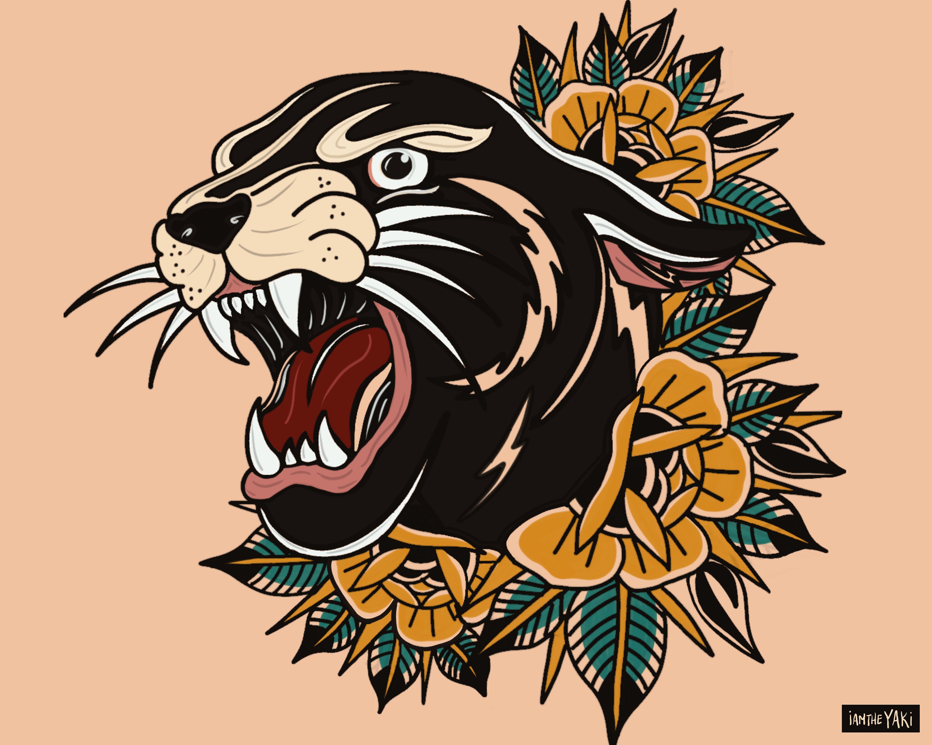 Traditional Panther Design