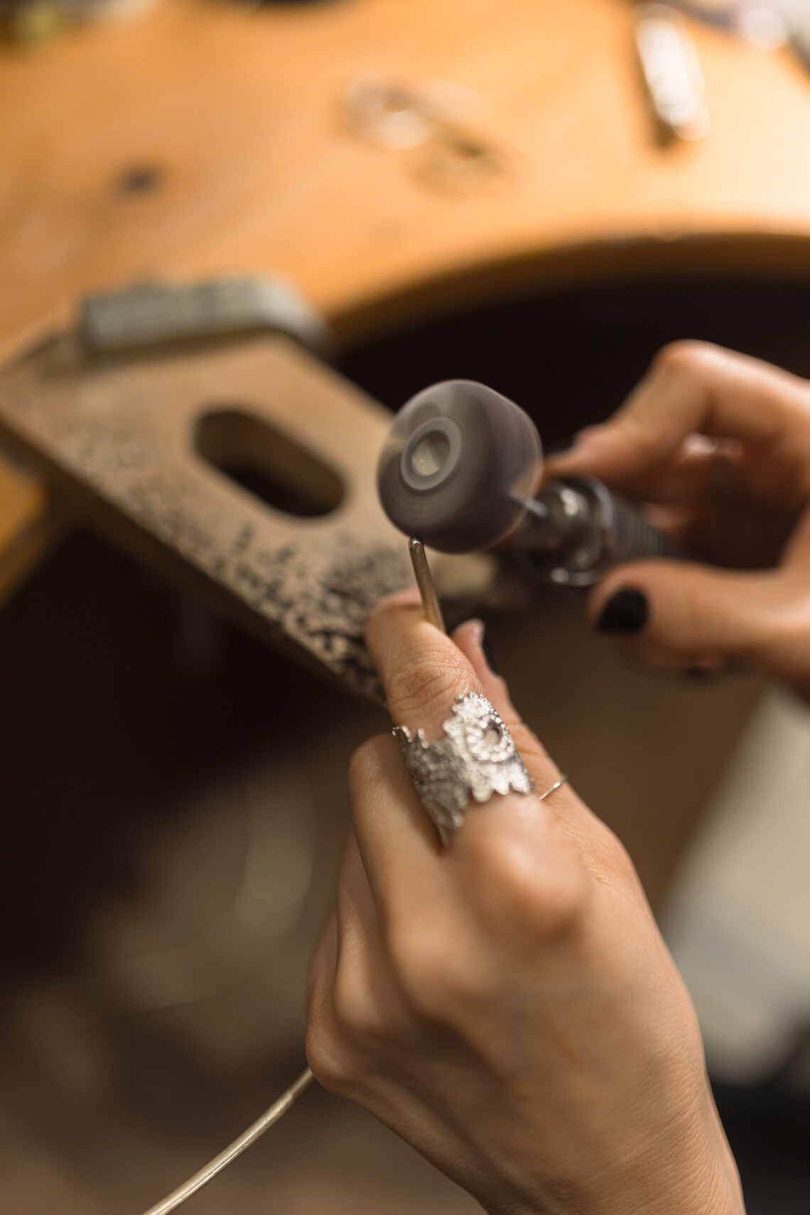 Antique Lace Ring | Unique Wide Ring With Intricate Lace Design - Etsy