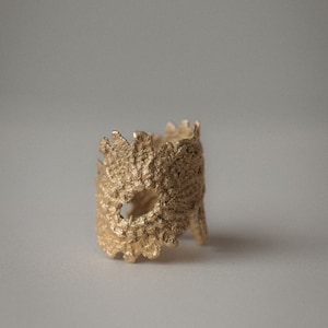 Antique Lace Ring | Unique Wide Ring With Intricate Lace Design - Etsy