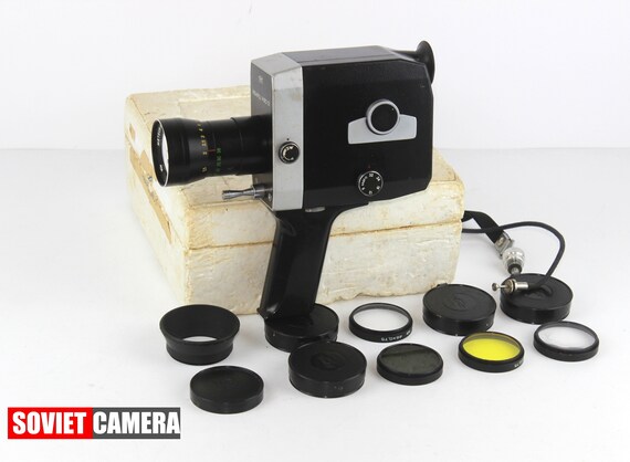 Visual Arts Cameras 1 Zoom 1,8/9-38 2 Lens METEOR 8M Soviet Film Cinema ...